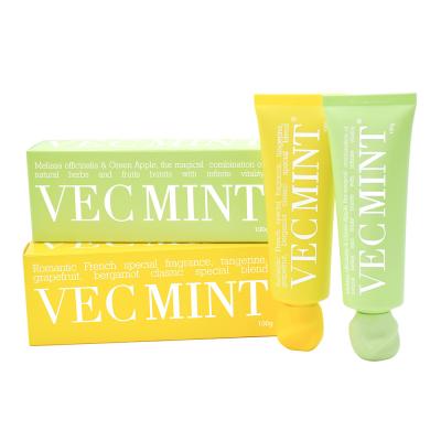 China 100g Hot - selling VECMINT Toothpaste: Exquisite French - inspired Aroma of Grapefruit, Bergamot and Tangerine for sale