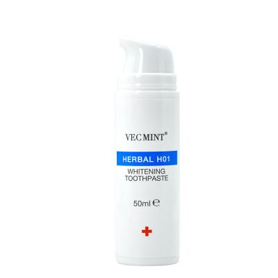 China 50ml VECMINT Herbal H01 Whitening Toothpaste: Natural Herbal Ingredients for Effective Whitening for sale