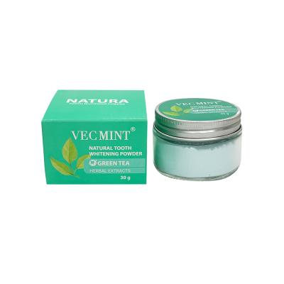 China NATURA VECMINT Natural Tooth Whitening Powder - Green Tea Herbal Extracts Oral Care Brightening Powder (30g) for sale