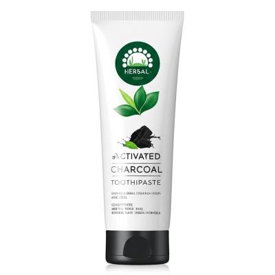 China Herbal Activated Charcoal Toothpaste Suitable for Adults and Teens Crueltyfree Gentle Whitening and Gum Care Herbal Formula for sale