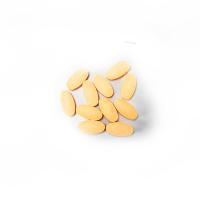 China OEM Orange Flavor Plastic Free Toothpaste Tablets Zero Waste Oval Shape for sale