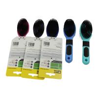 China Large Pet Rubber Deshedding Brush For Dogs Cats Grooming Double Sided Flea Comb 206x57x57mm for sale