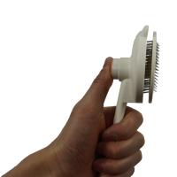 China Deodorant Stainless Steel Pet Comb Brush Universal  Hair Removal Corner Massage Cat Brush 108g for sale