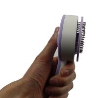 China Pumpkin Shiny Small Pet Comb Brush Pet Hair Thinning Comb Dematting Defeathering for sale