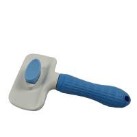 China Steel Safe Dematting Pet Comb Brush Grooming Long Pin Self Cleaning For Cats for sale
