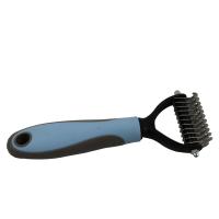 China Curved Dog Comb Brush To Remove Knot Out Pet Grooming Comb Floating Hair 17.5x6.8cm for sale