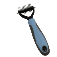 China Curved Dog Comb Brush To Remove Knot Out Pet Grooming Comb Floating Hair 17.5x6.8cm for sale