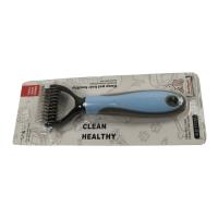 China Curved Dog Comb Brush To Remove Knot Out Pet Grooming Comb Floating Hair 17.5x6.8cm for sale