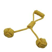 China Puppy Durable Pet Toys Indestructible Two Knots Training Natural 40cm for sale