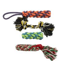 China Indestructible Durable Pet Toys Eco Friendly Handmade Cotton Toothbrush 50cm for sale