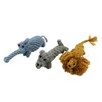 China Durable Pet Toys Dog Toy Rope Ball Eco Friendly Cotton Chewy Cat Toys 22cm for sale