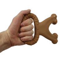 China Tough Indestructible Quiet Durable Squeaky Dog Toys For Small Dogs Interactive Two Headed Bone Teeth Cleaning for sale