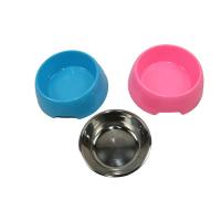 China Heavy Duty Stainless Steel Dog Bowls Anti Spill Cat Pet Single 7 Inch 6.5 Inch 8-Inch for sale