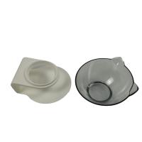 China Anti Ant Cute Pet Bowls With Lid Transparent 15 Degree Tilted Cat Bowl Cervical 900ml 500ml for sale