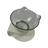 China Anti Ant Cute Pet Bowls With Lid Transparent 15 Degree Tilted Cat Bowl Cervical 900ml 500ml for sale