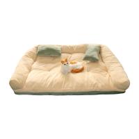 China Dog Comfortable Pet Bed Arctic Crushed Velvet Dog Bed Sleep Experience 47CM for sale