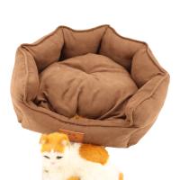 China Orthopedic Comfortable Pet Bed Anti Slip Bottom Sofa Shaped Canvas Dog Bed 47CM 51CM for sale
