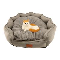 China Velvet Cat Bed For Bedroom Cute 30cm 22 Inches 16inch Arctic for sale