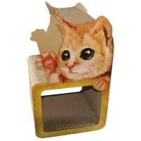 China Castle Cardboard Cat Scratcher Bed House Scratching Houses Cozy Space Multiple Layers 51.5x31x11CM for sale