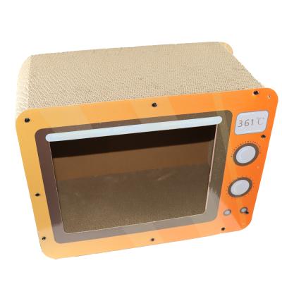 China Durable Cute Cat Scratchers Box Relieve Stress Protect Furniture For Large Cats 44CM for sale