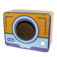 China Cute Cat Scratcher Toy Cardboard Box Scratching Playing Relaxing 44x22x34CM for sale