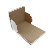 China Big Aesthetic Cat Scratching Post Bed Corrugated Cardboard Cat Scratcher House 35x35x55CM for sale