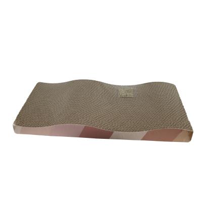 China Corrugated Cat Scratch Board Cardboard Pad Scratching Board Paper 43x21.5x3CM for sale