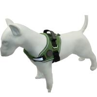 China Outdoor Durable Pet Dog Harness For Beagle Green Black Extra Large Dog Harness Personalised for sale