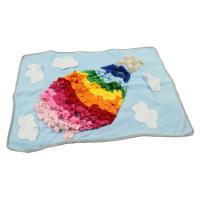 China Hot Air Balloon Dog Snuffle Pad Cat Washable Sniffing Dog Feeding Mats  80x60cm for sale