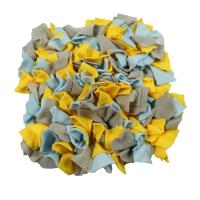 China Chewy Fleece Snuffle Mat Food Dog Training Pet Puppy Soft Slow Feeding Intelligence 35x35cm for sale