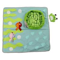 China Eco Friendly Pet Sniffing Mat Portable Feeding Activity Enrichment Dog Sniffing Pad Rug for sale