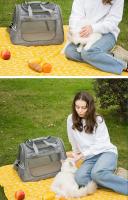 China Soft Sided Air Large Pet Carrier Travel Bag Tote Purse 45L×25W×34H cm for sale