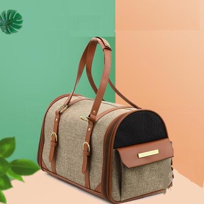 China 35 Lbs 20 Lbs 25 Lbs Fabric Pet Carrier Travel Bag Ventilated Thicker Bottom Support 17 Long X 9.5 High X 10 17x8x11 for sale