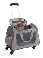 China Oxford Fabric Pet Travel Carrier Bag Strong Heavy Duty Dog Friendly Trolley Bag for sale