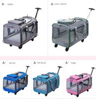 China 4 Wheel Pet Trolleys Easy Walk Folding Carriage Pet Stroller For Small Dogs Cats for sale