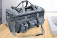 China Oxford Fabric Outdoor Soft Pet Trolley Bag OEM ODM For Cats Dogs for sale