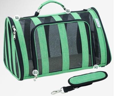 China Outdoor Travel Free Folding Soft Sided Breathable Pet Bag For Small Middle Size Dog Friendly for sale