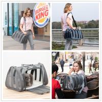 China Outdoor Travel Free Folding Soft Sided Breathable Pet Bag For Small Middle Size Dog Friendly for sale