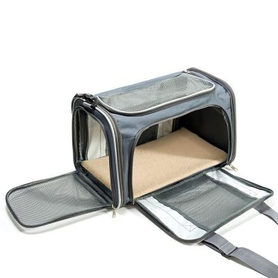 China Heavy Duty Waterproof Pet Carrying Pouch In Black / Gray Strong Dog Friendly for sale