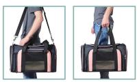 China Expandable Airline Approved Cat Bag Pet Cages Carrier For Travel for sale