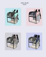 China PVC Completely Transparent And Foldable Pet Travel Carrier Pet Carrier Backpack for sale