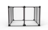 China Rectangular Design Portable Pet Fences Clear Dog And Cat Playpens for sale