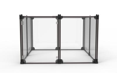 China Rectangular Design Portable Pet Fences Clear Dog And Cat Playpens for sale