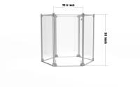 China Durable Transparent  Foldable Pet Playpen For Indoor And Outdoor for sale