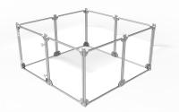 China Durable Transparent  Foldable Pet Playpen For Indoor And Outdoor for sale