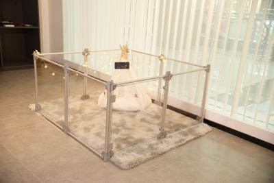 China Portable Aluminium Acrylic Pet Playpen For Dog Puppy Rabbit for sale