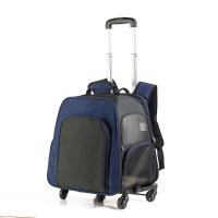 China Pet Trolley Suitcase Bag Large Space Silent Universal Wheel Folding Trolley Pet Bag for sale