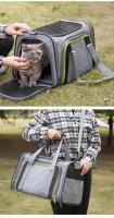 China Outdoor Expandable Airline Approved Pet Carrier Bag Cat Bag For Travel for sale