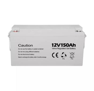 China 12V 200AH Rechargeable Gel Battery Deep Cycle Solar Storage Long Life 2218 Cycles for sale