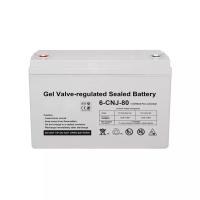 China 12V 200AH Rechargeable Gel Battery Deep Cycle Solar Storage Long Life 2218 Cycles for sale